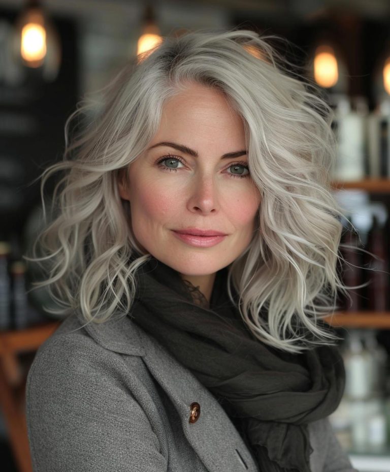 32 Elegante Halblange Frisuren für Frauen Ab 60